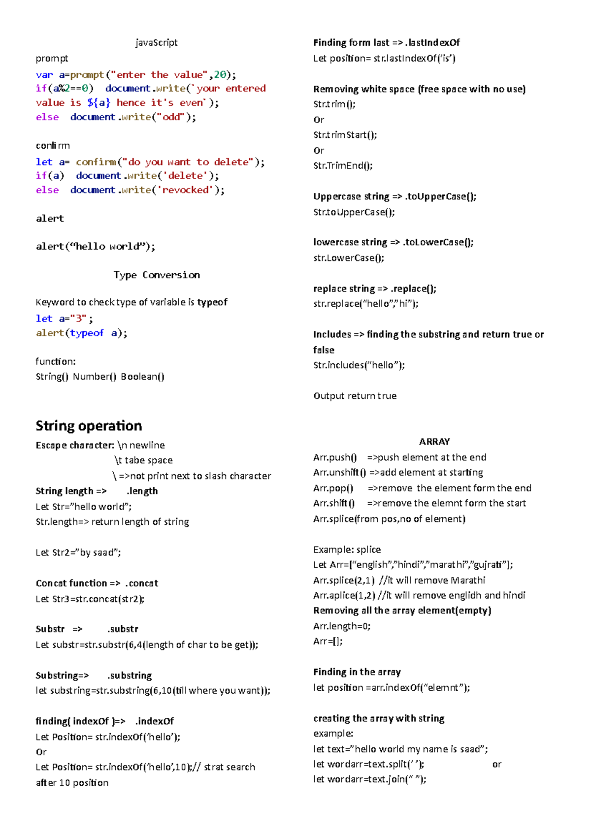 Javascript - javaScript prompt var a=prompt("enter the value", 20 ); if ...