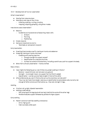 KIN 4512 chapter 3 notes - Review of Chapter 2 3 perspectives: 1 ...