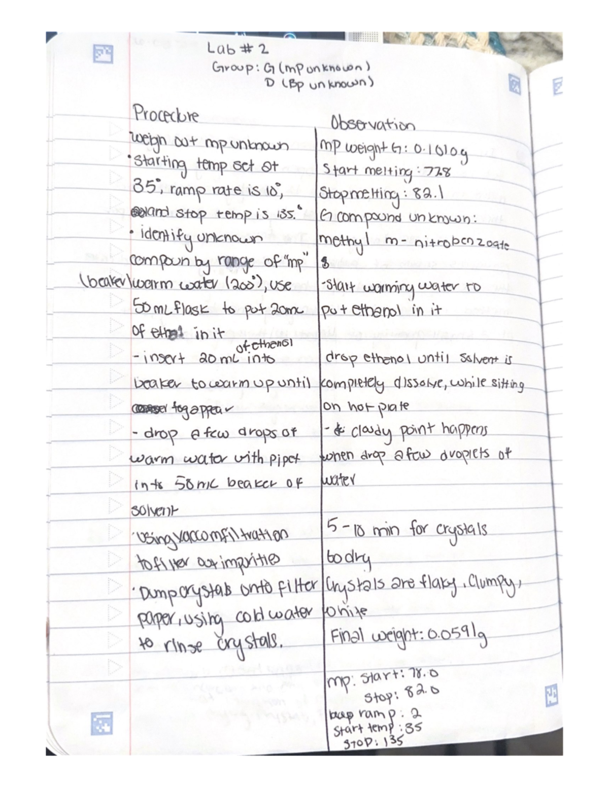 Observation - CHEM 343 - Studocu