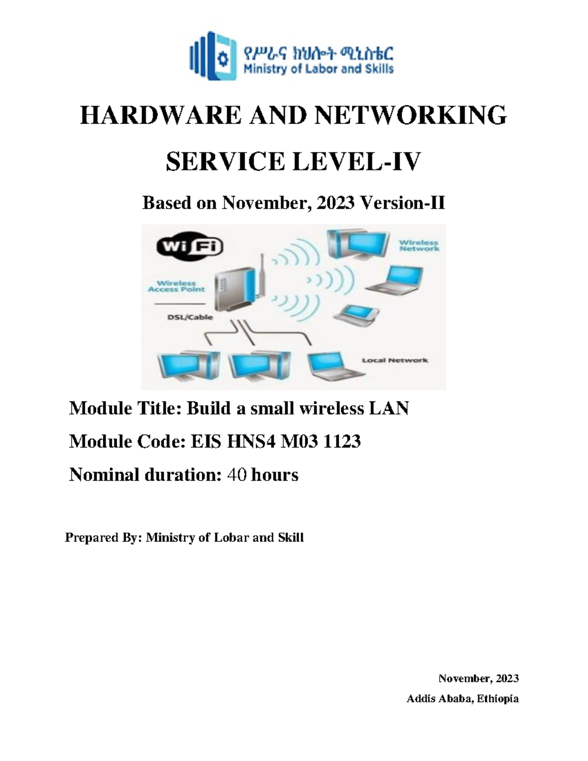 M03 - Build a small wireless LAN - HARDWARE AND NETWORKING SERVICE ...