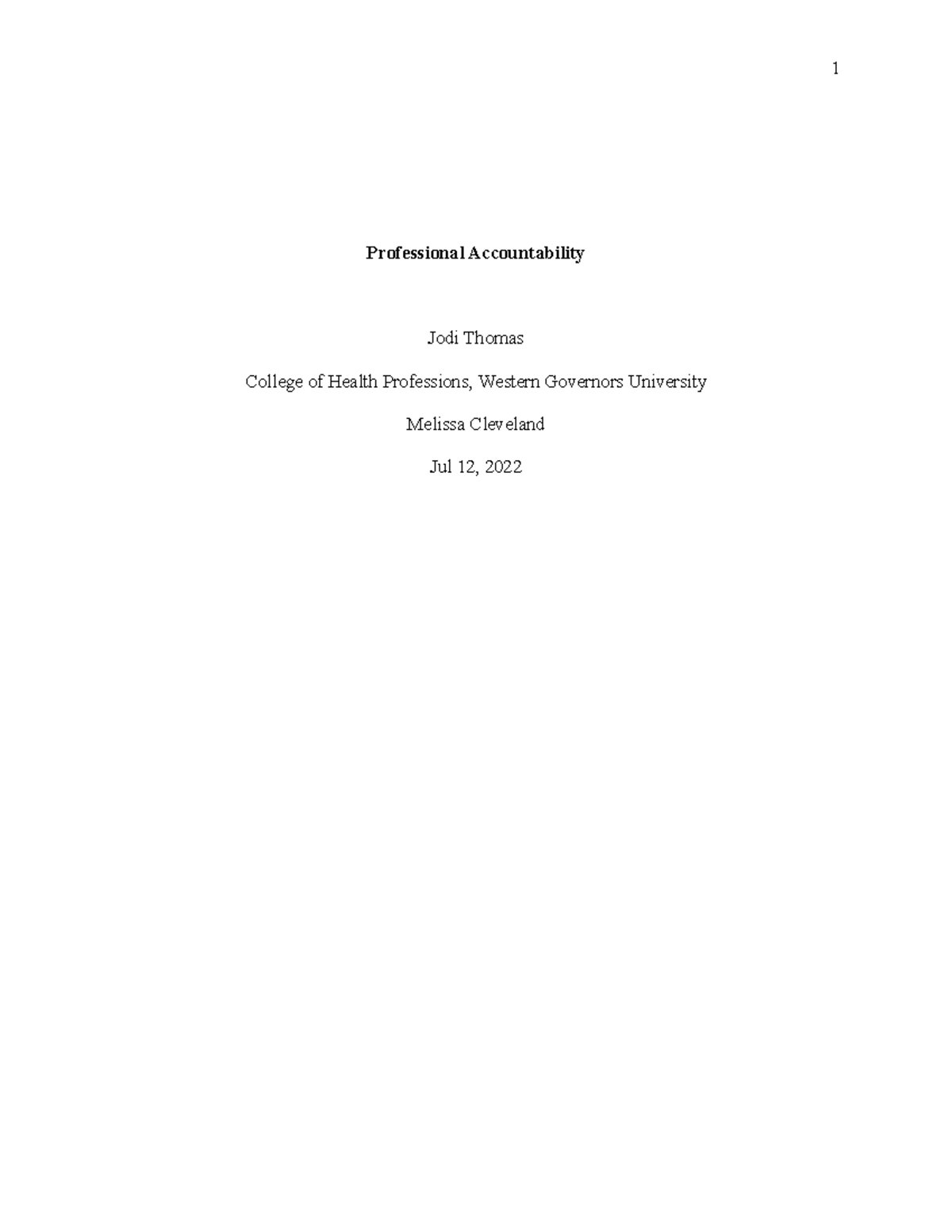 C304 Task 1 template - c304 - Professional Accountability Jodi Thomas ...