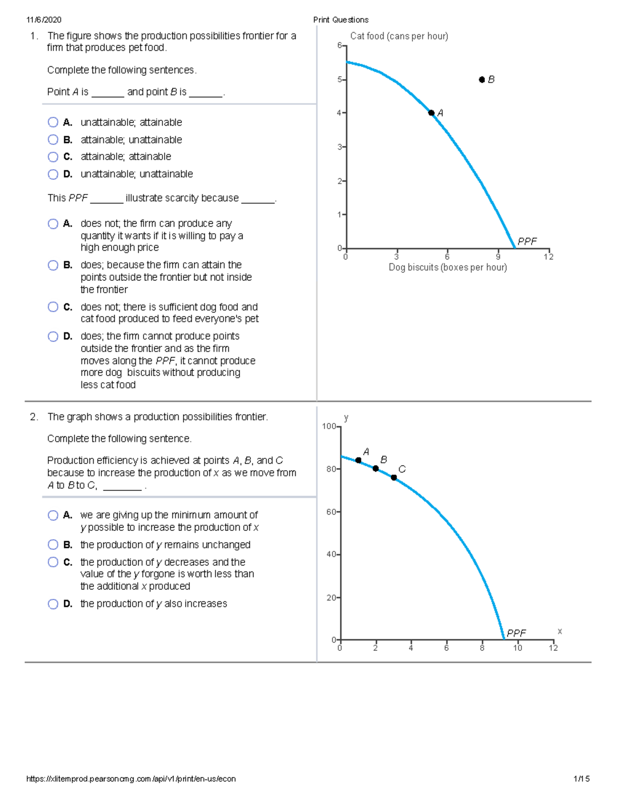 Chapter 2 practice questions - 1. 2. The figure shows the production ...
