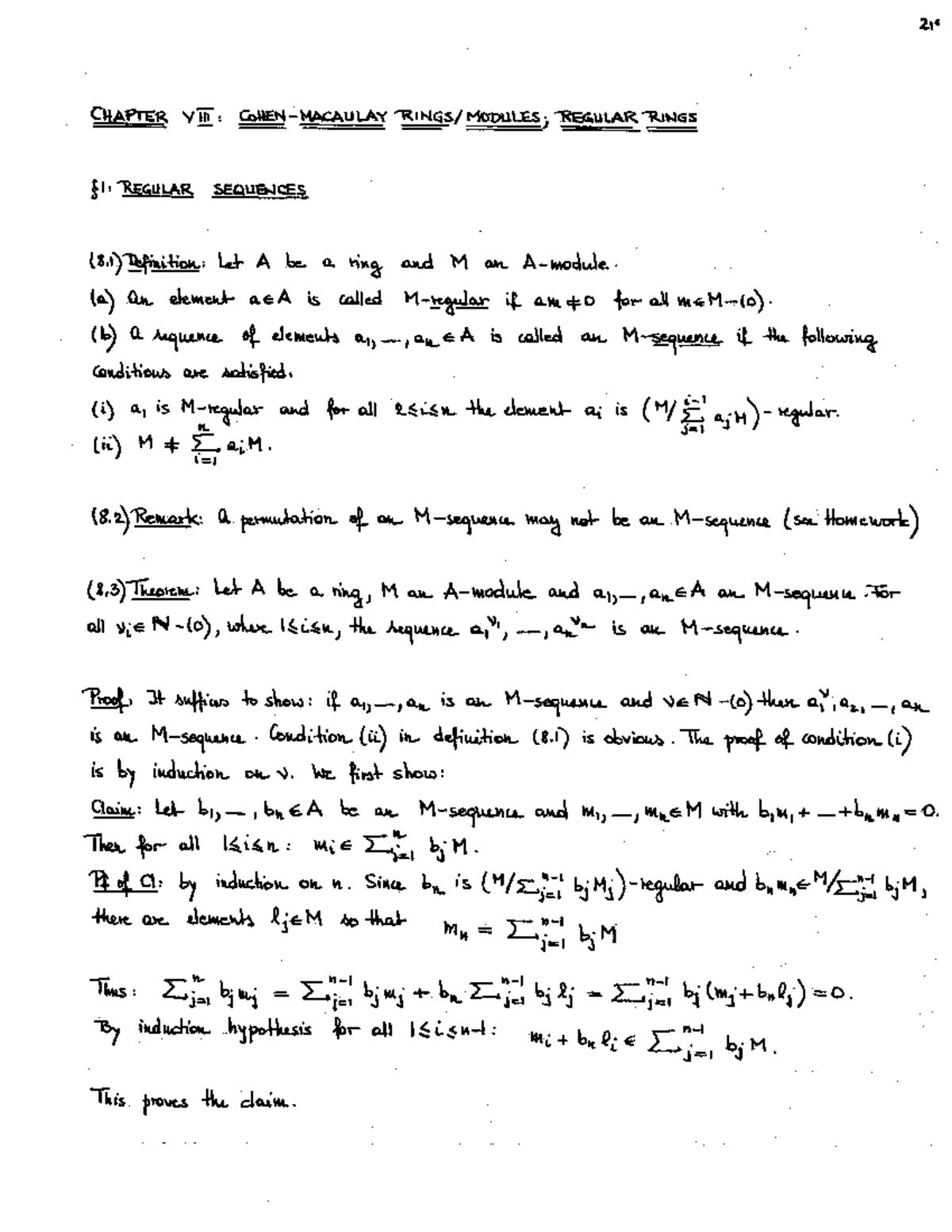 Chapter VIII - Explained - Math 910 - Studocu