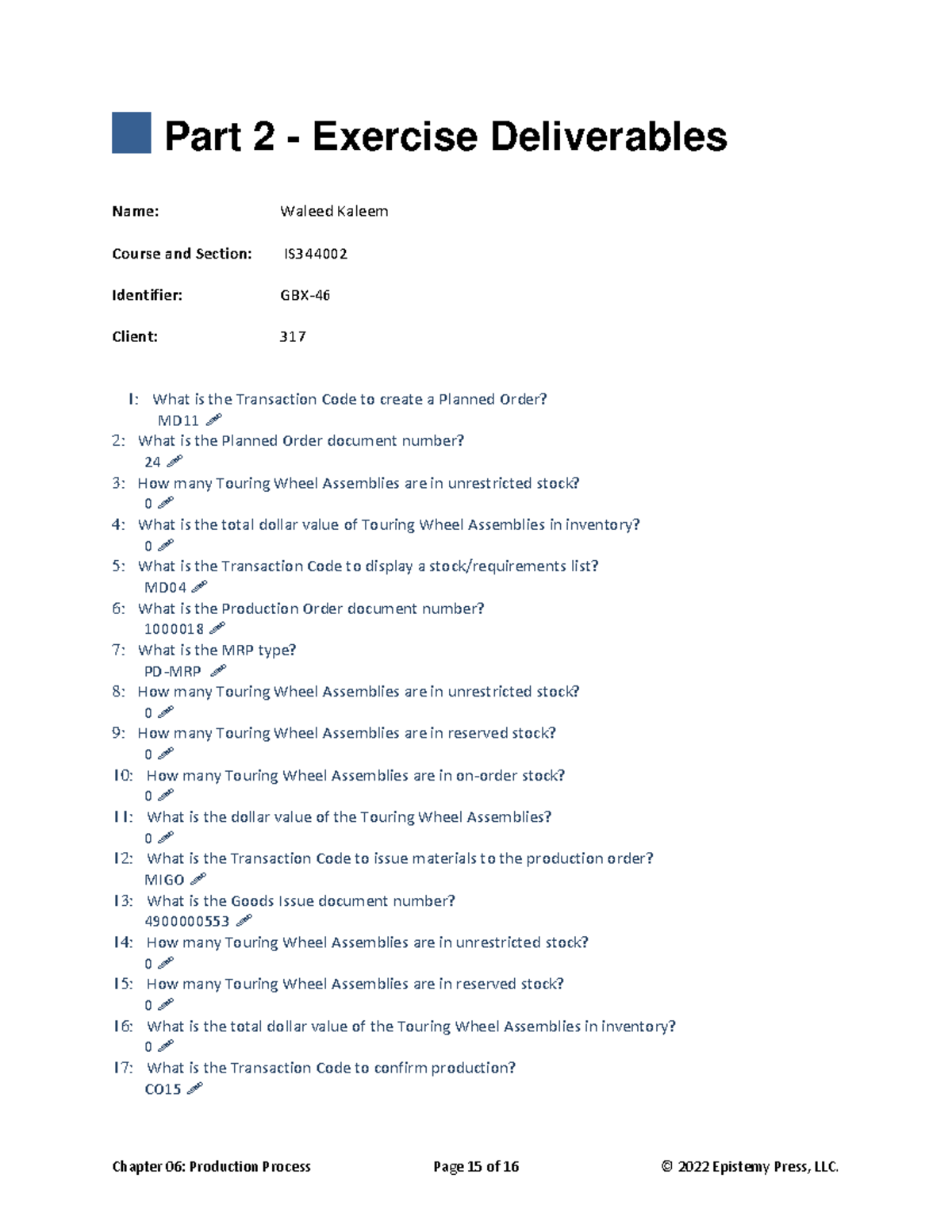 Ch.06-02 Production Process - S4HANA 2020 MCC V1 - Chapter 06 ...
