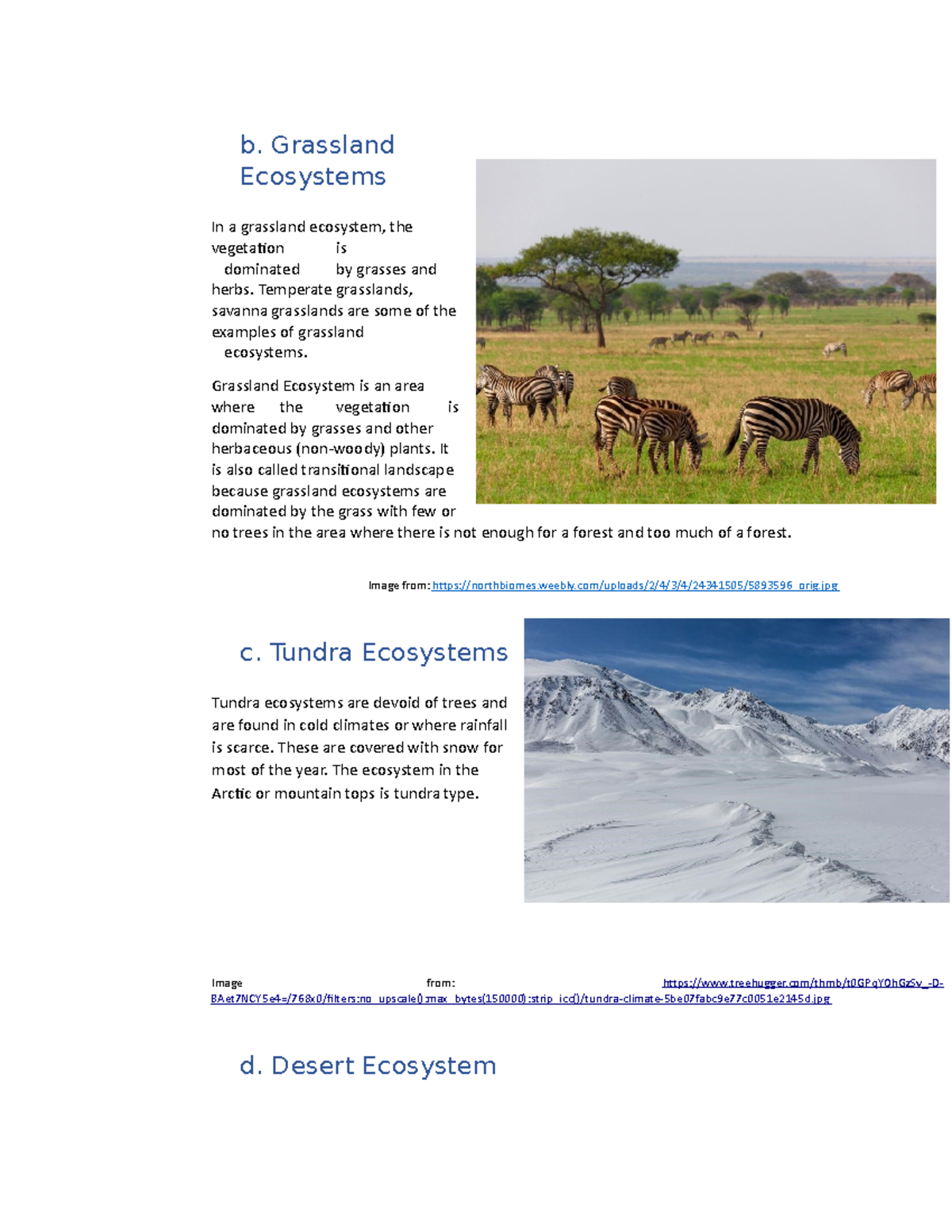 Environmental Science. Module 2. 3 - b. Grassland Ecosystems In a ...