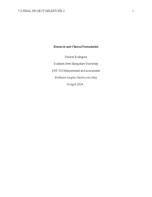 Psy550 4-1 copy - Module 4 worksheet - PSY 550 Module Four Worksheet ...