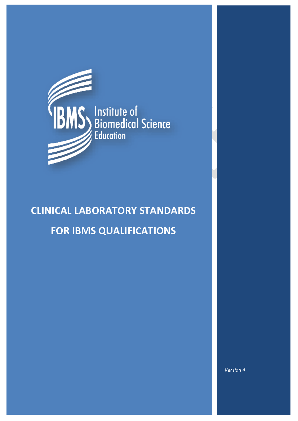 1clinical laboratory standards for ibms qualificatons v4 02 - CLINICAL ...
