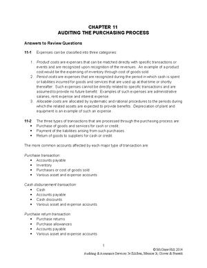 Auditing - Lecture notes - Auditing - Lecture notes, lectures 1 - 10 ...