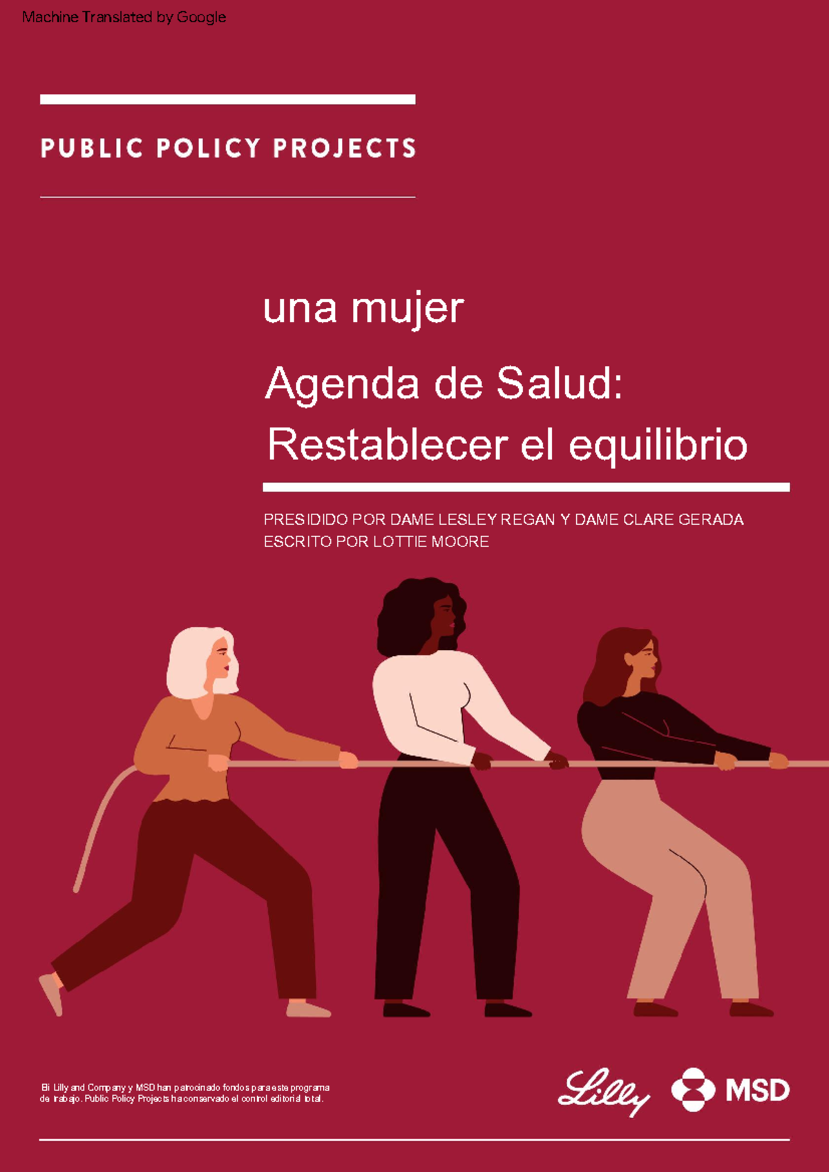 PPP-A-Womens-Health-Agenda - ESCRITO POR LOTTIE MOORE PRESIDIDO POR ...