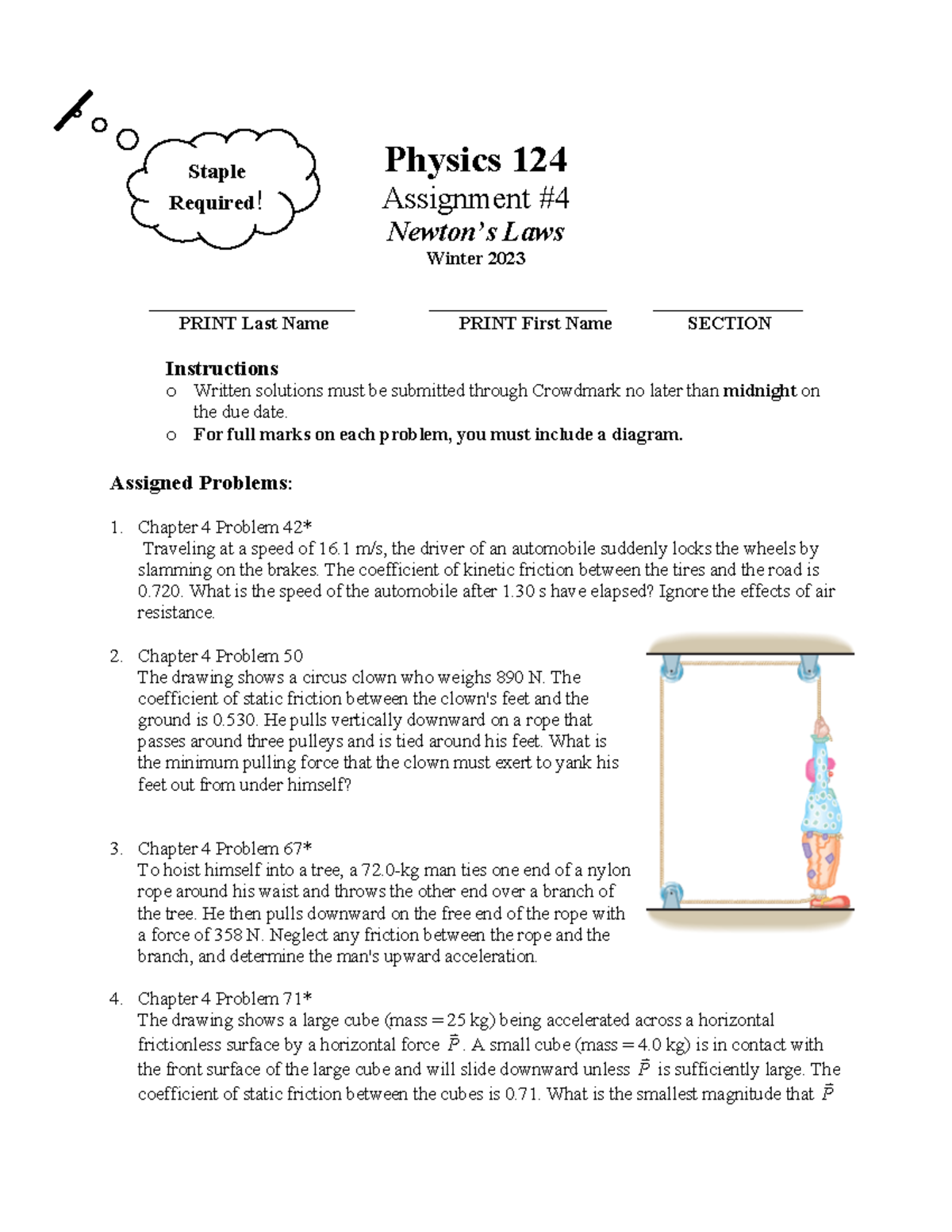 PHYS124HW04-2023W - Homework assignment 2 for Physics 124 - Physics 124 ...