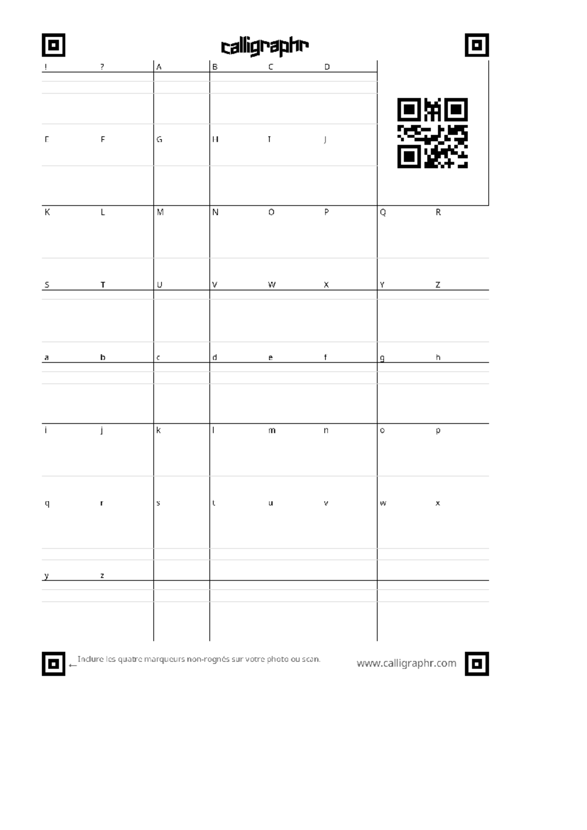 Calligraphr-Template - Epreuve 1 - E1 - Studocu