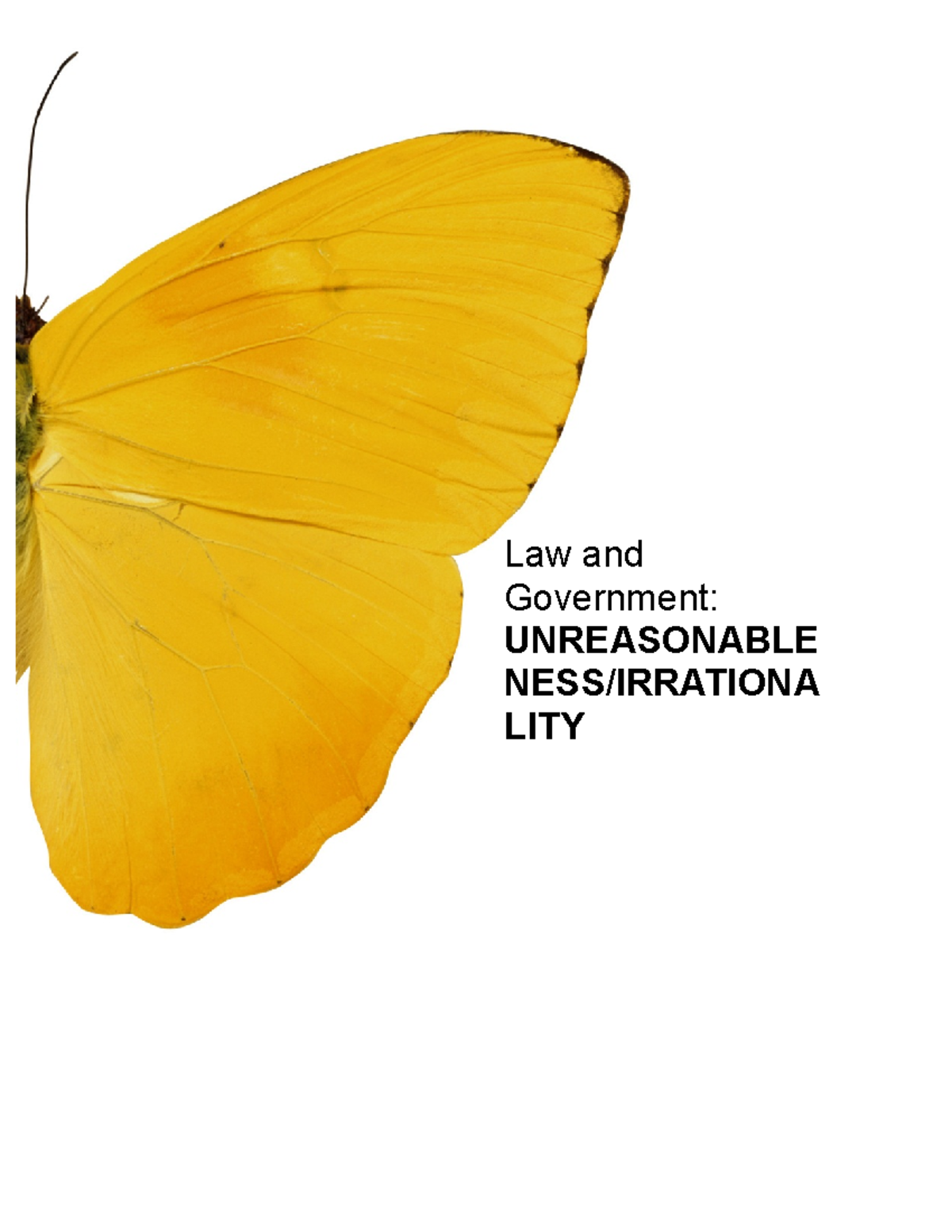 8. unreasonableness, irrationality - Law and Government: UNREASONABLE ...