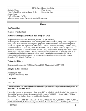 Sample Nursing Care Plan Assignment - NURS 223 Nursing Care Plan ...