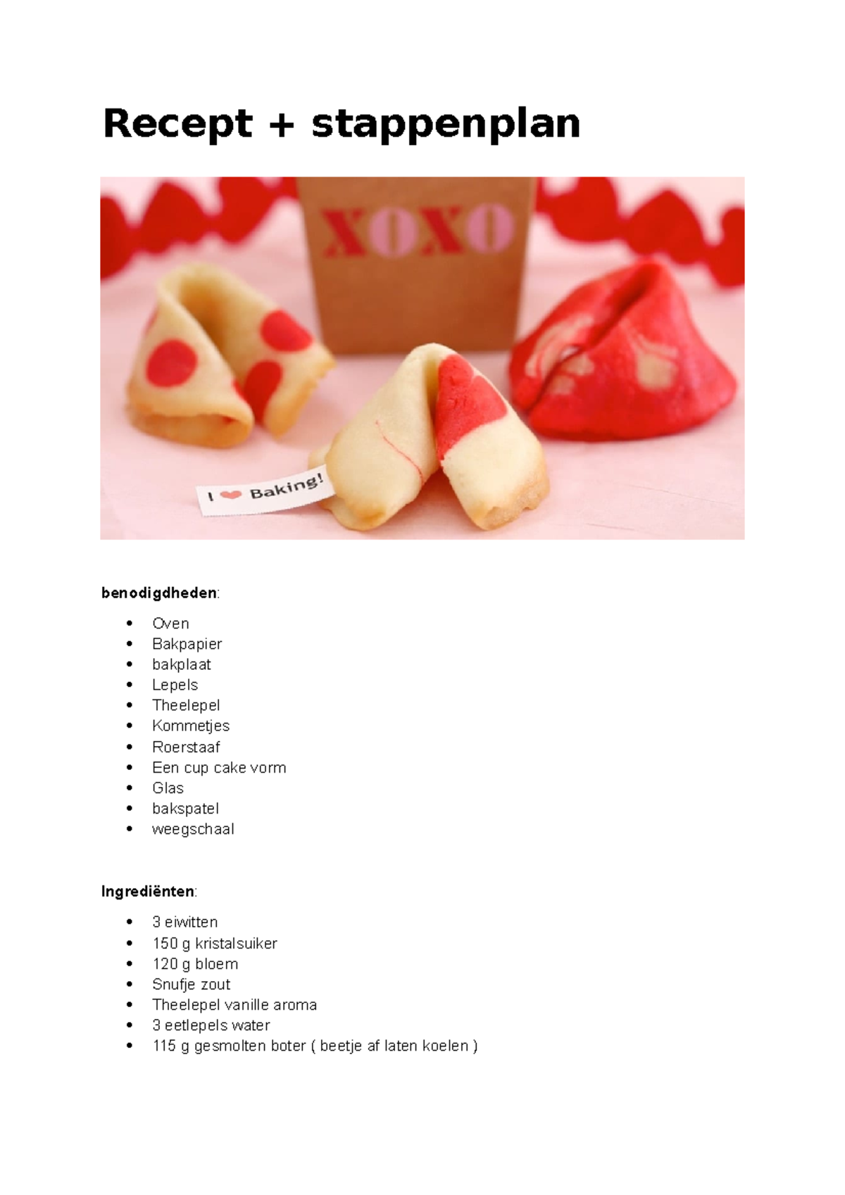 Recept koek - juuuujjj - Recept + stappenplan benodigdheden: Oven ...