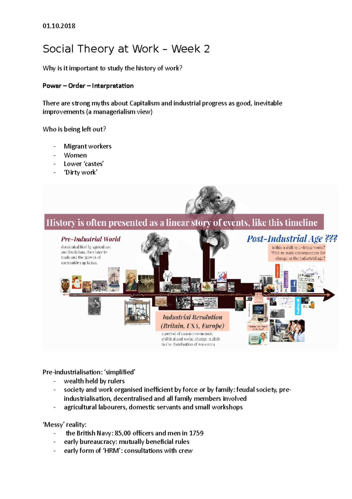 Week 2 Notes - 01. Social Theory at Work – Week 2 Why is it important ...