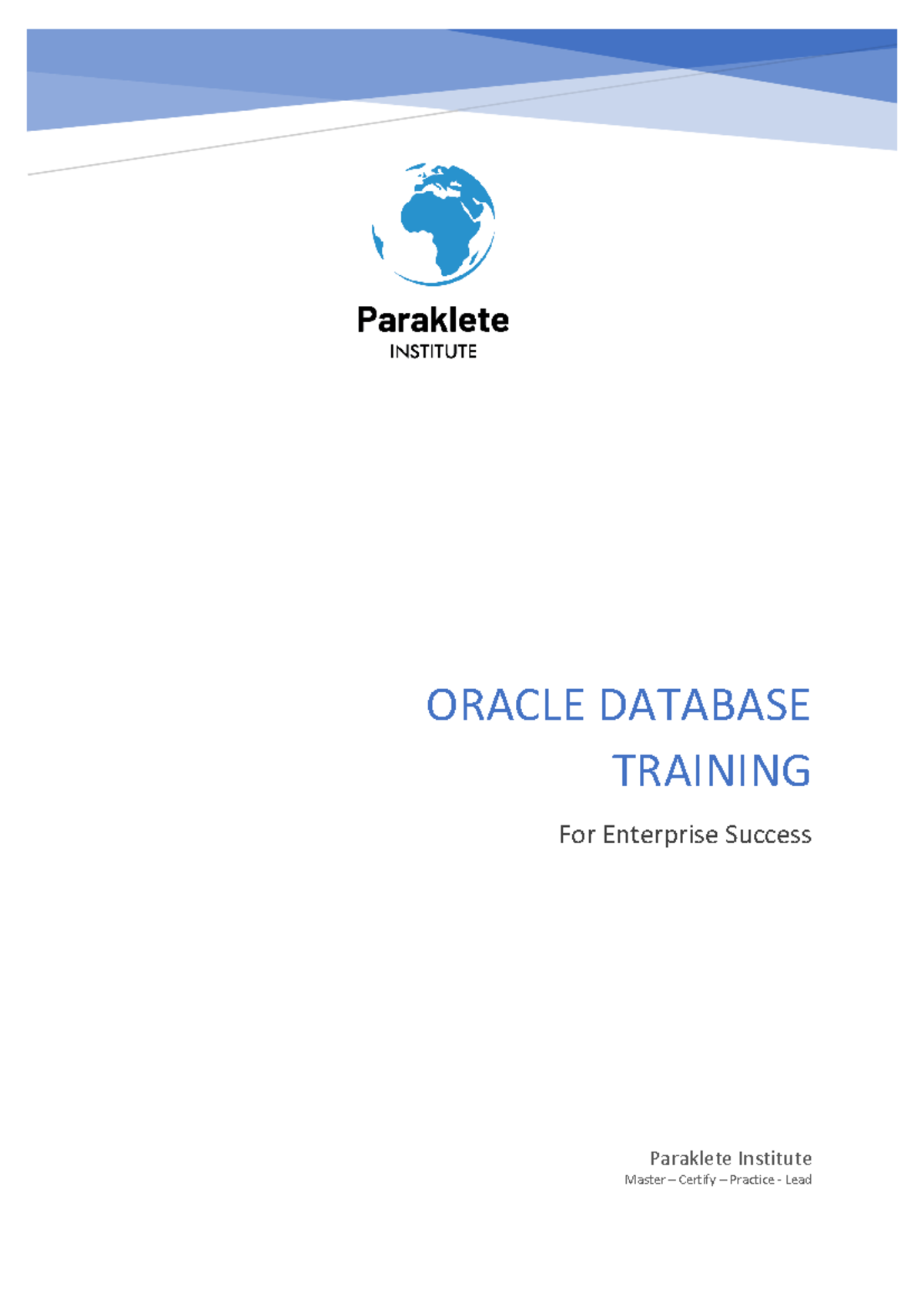 Oracle Training - a brief explanation of programing - ORACLE DATABASE ...