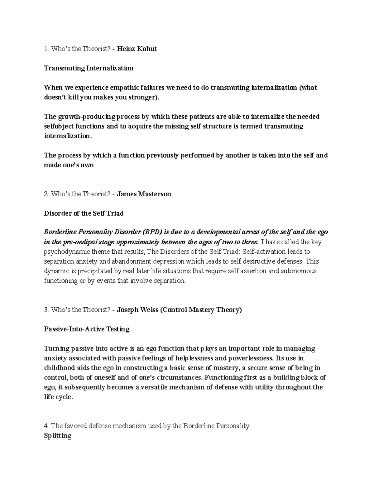 PSYC 130 Exam #3 Warmup - Transmuting Internalization When we ...