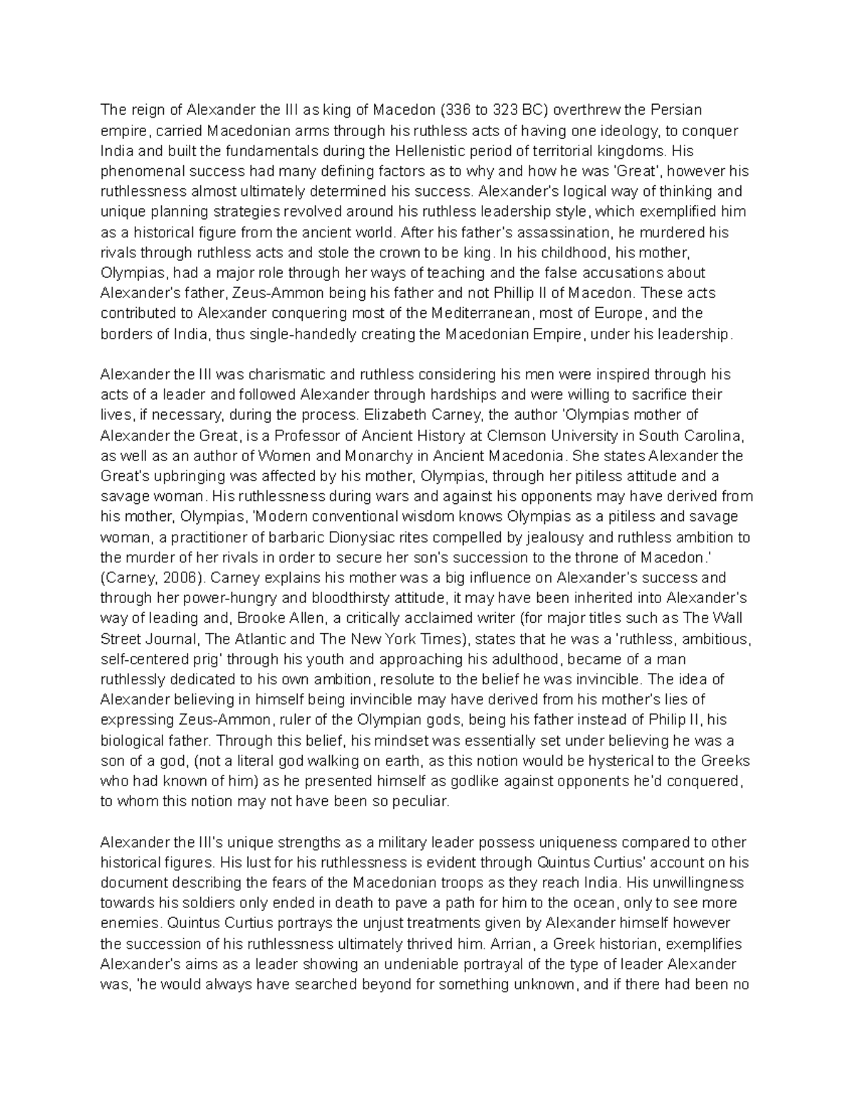 Greatest Of World Conquerors Alexander The Great Leadership[ESSAY ...