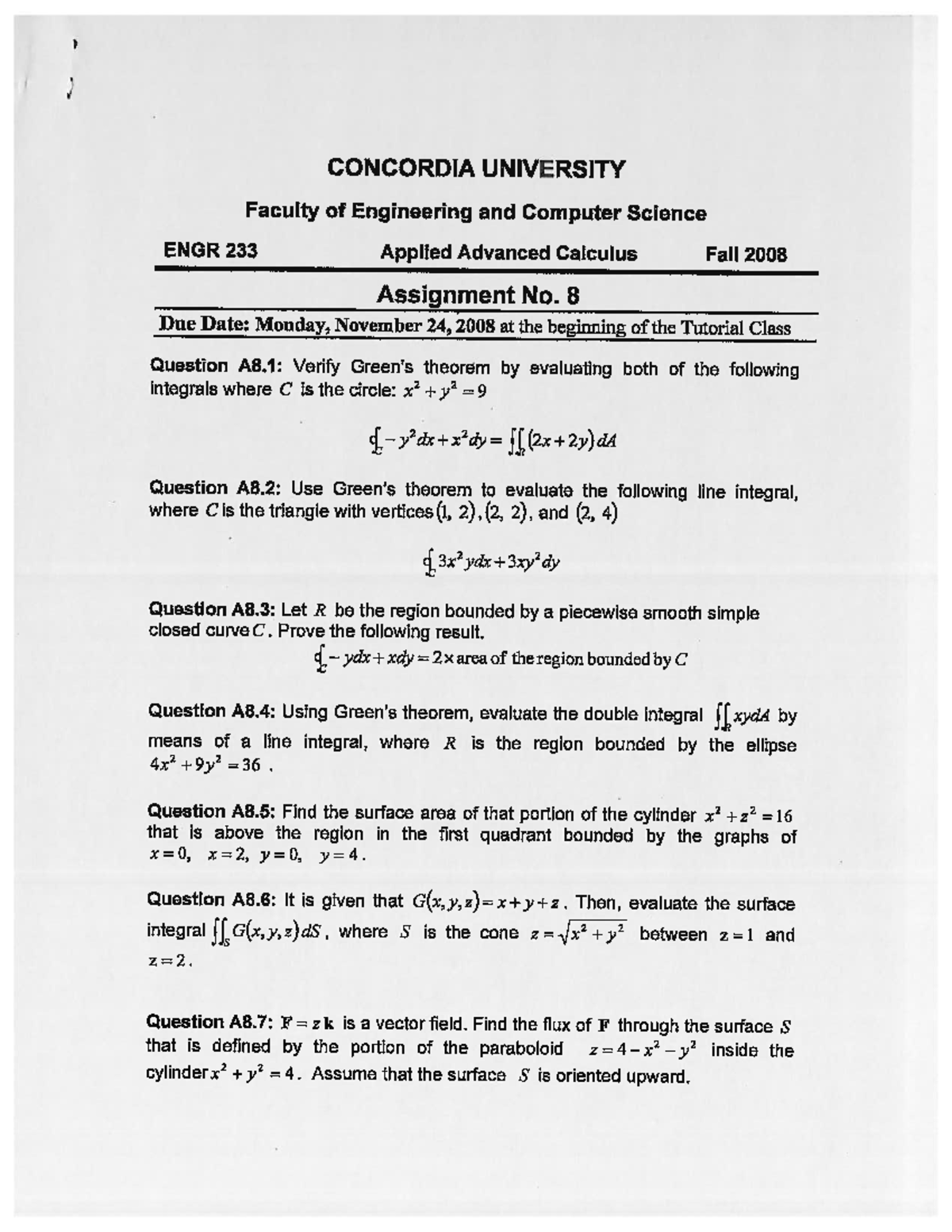 Assignment 8 - practice - ENGR 233 - Studocu