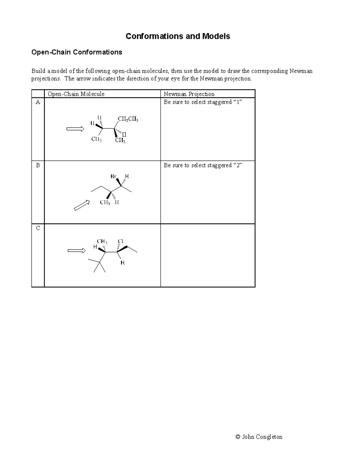 Module 5 A220L Conformation and Chairs 2020 - Conformations and Models ...