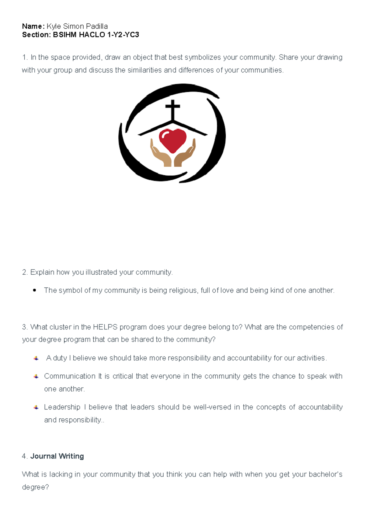 Bachelor in science International Hospitality Management - Name ...