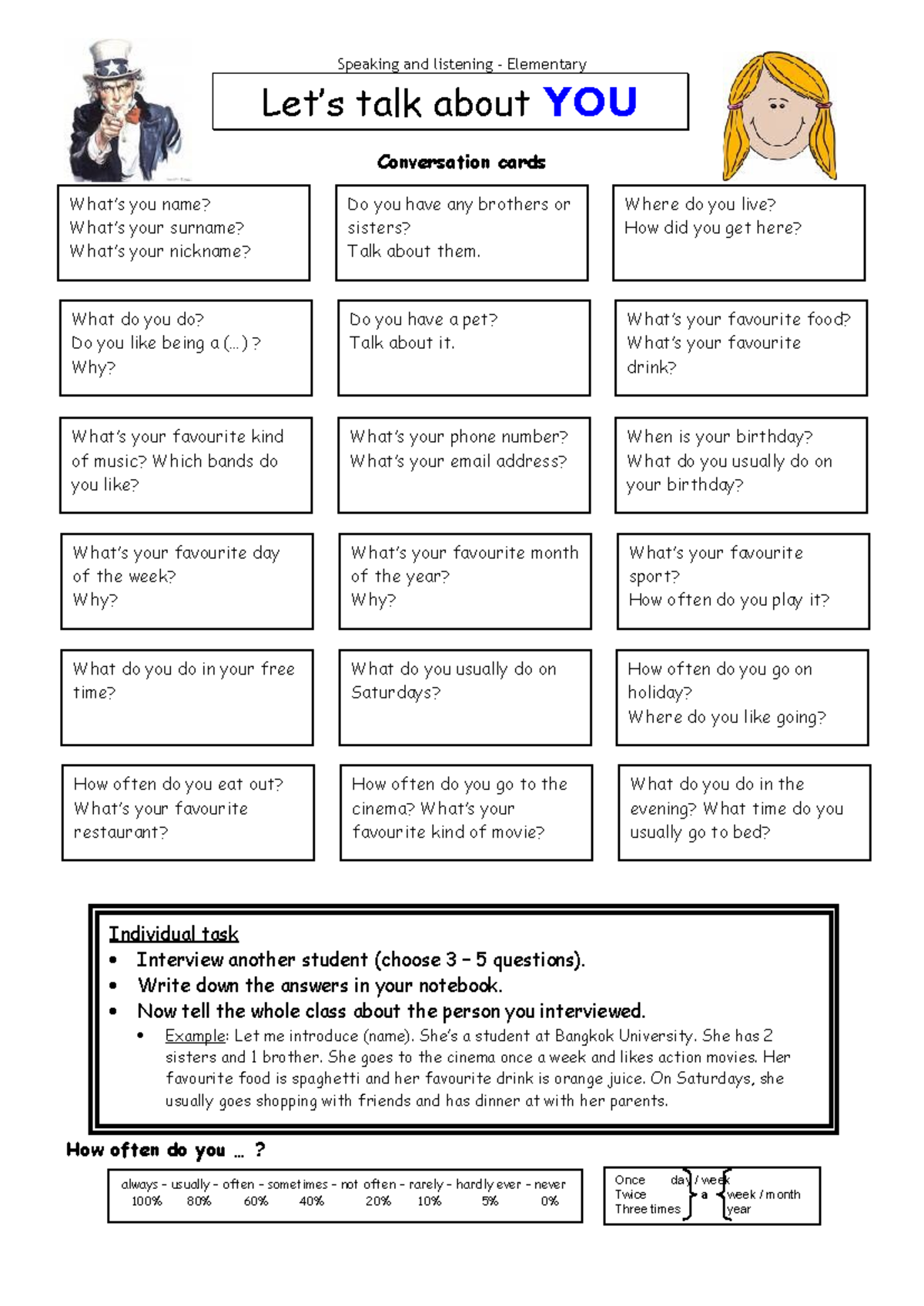 Lets-talk-about-you-fun-activities-games 4486 - Speaking and listening ...