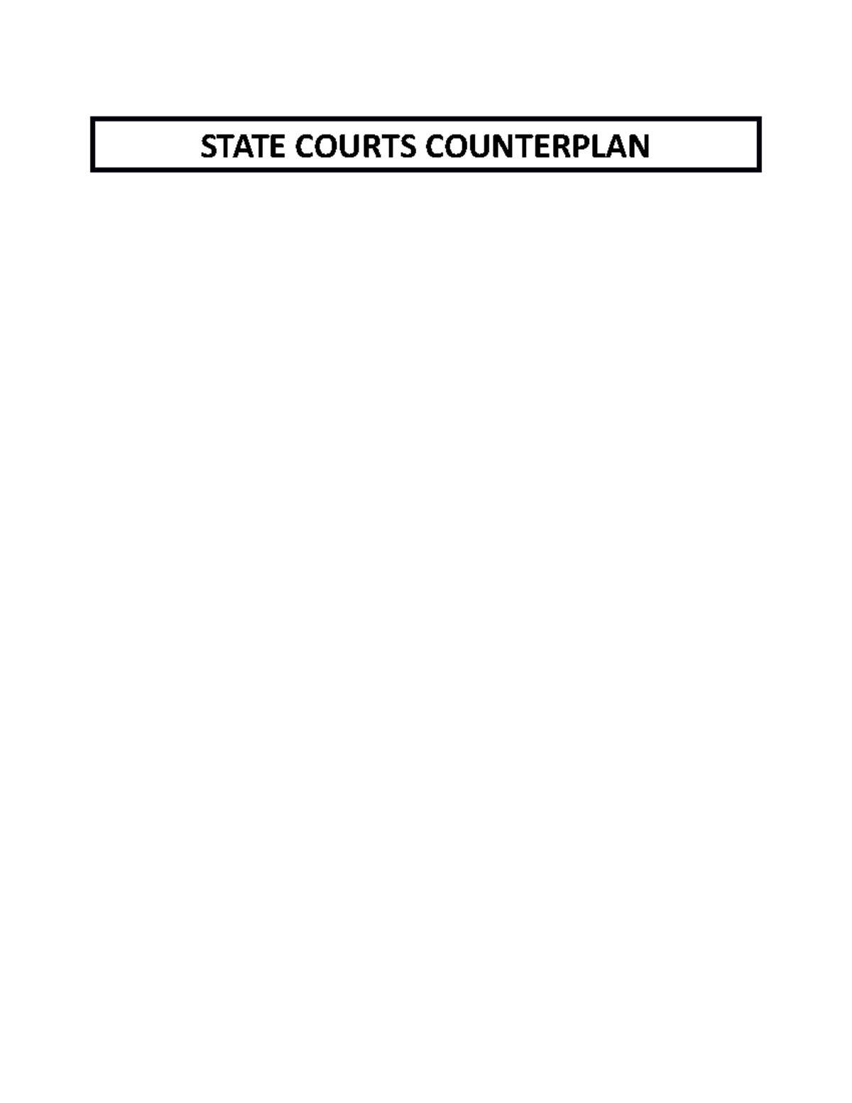Counterplan - State Courts - STATE COURTS COUNTERPLAN NEG almost half ...