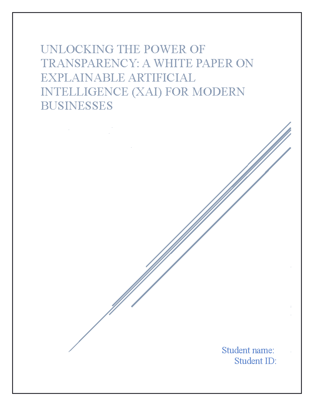 Scenario - wwww - UNLOCKING THE POWER OF TRANSPARENCY: A WHITE PAPER ON ...