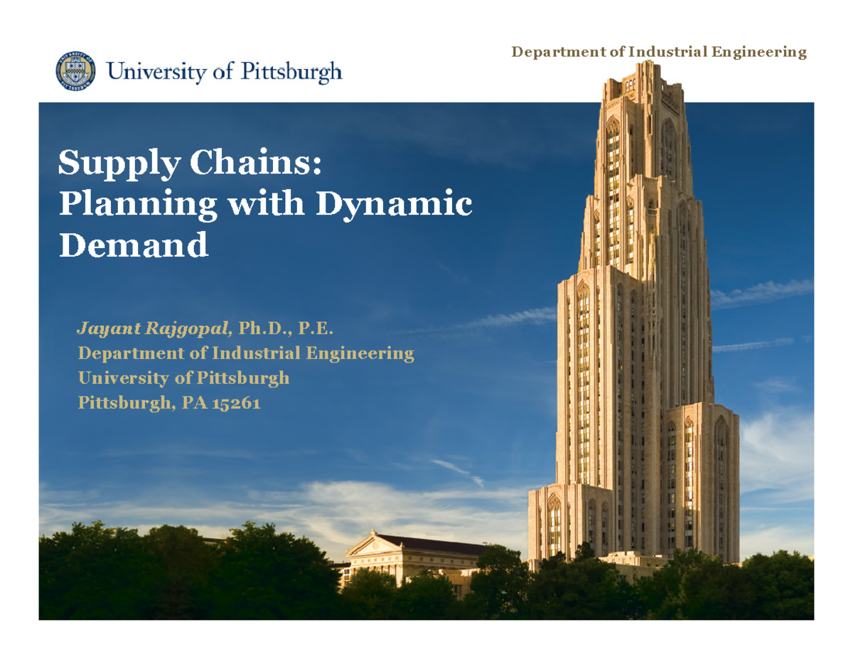 7-Dynamic Demand Models - Department of Industrial Engineering Supply ...
