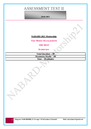 Nabard Grade A Mains ESI ARD 2018 - Exam Analysis of NABARD Grade A ...