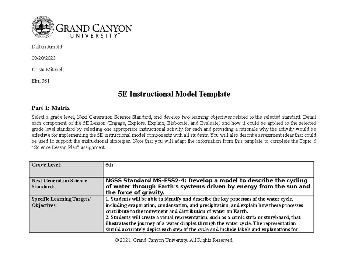 ELM-361-RS-5E-Instructional-Model Dalton Arnold - Dalton Arnold 08/20 ...