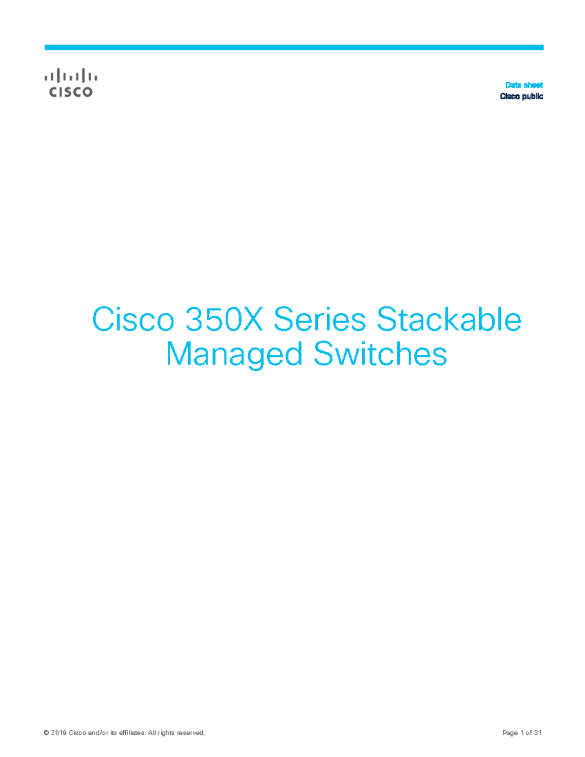 Datasheet-c78-SX350X - Cisco 350X Series Stackable Managed Switches ...