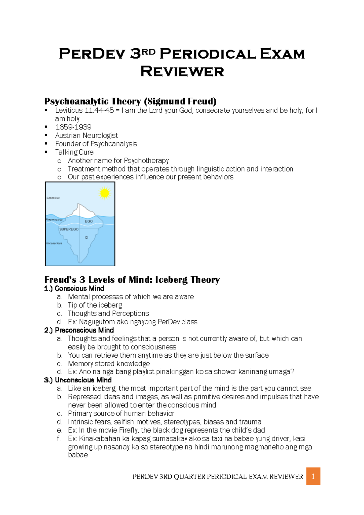 Per Dev 3rd Quarter Periodical Exam Reviewer - PerDev 3 rd Periodical ...