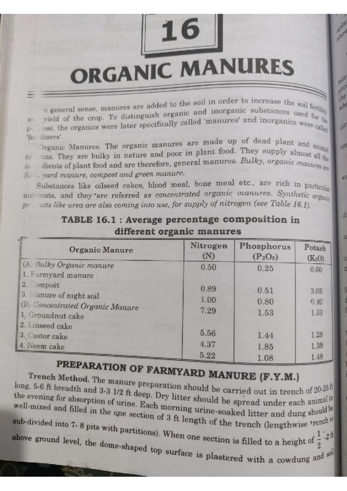 Manures and Fertilizer - Soil science - Studocu
