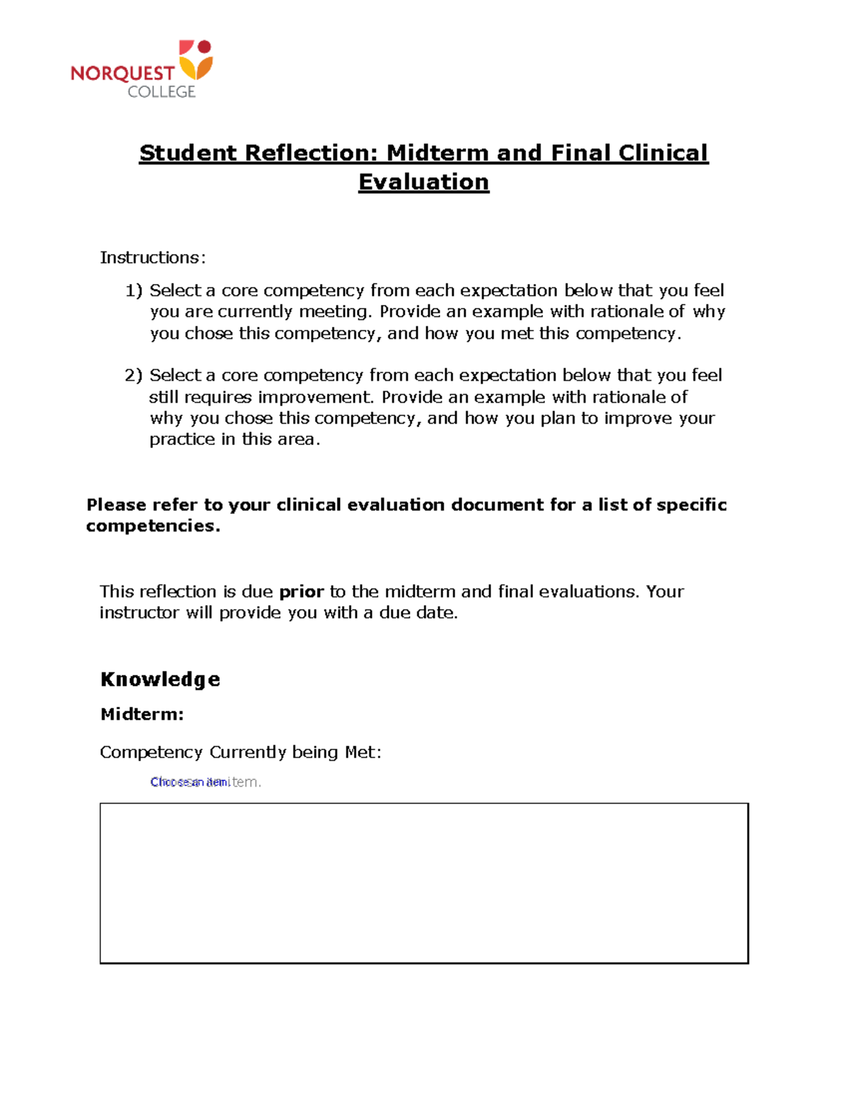 Student-Eval-Reflection-Revised-September-2021 - Student Reflection ...