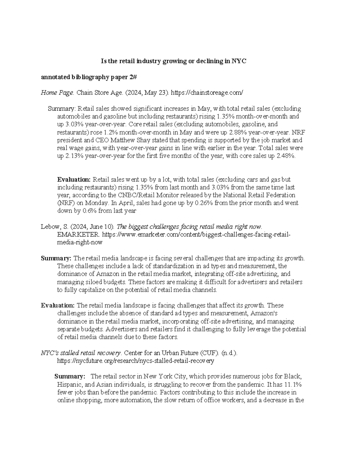 Is the retail industry growing or declining in NYC - Chain Store Age ...