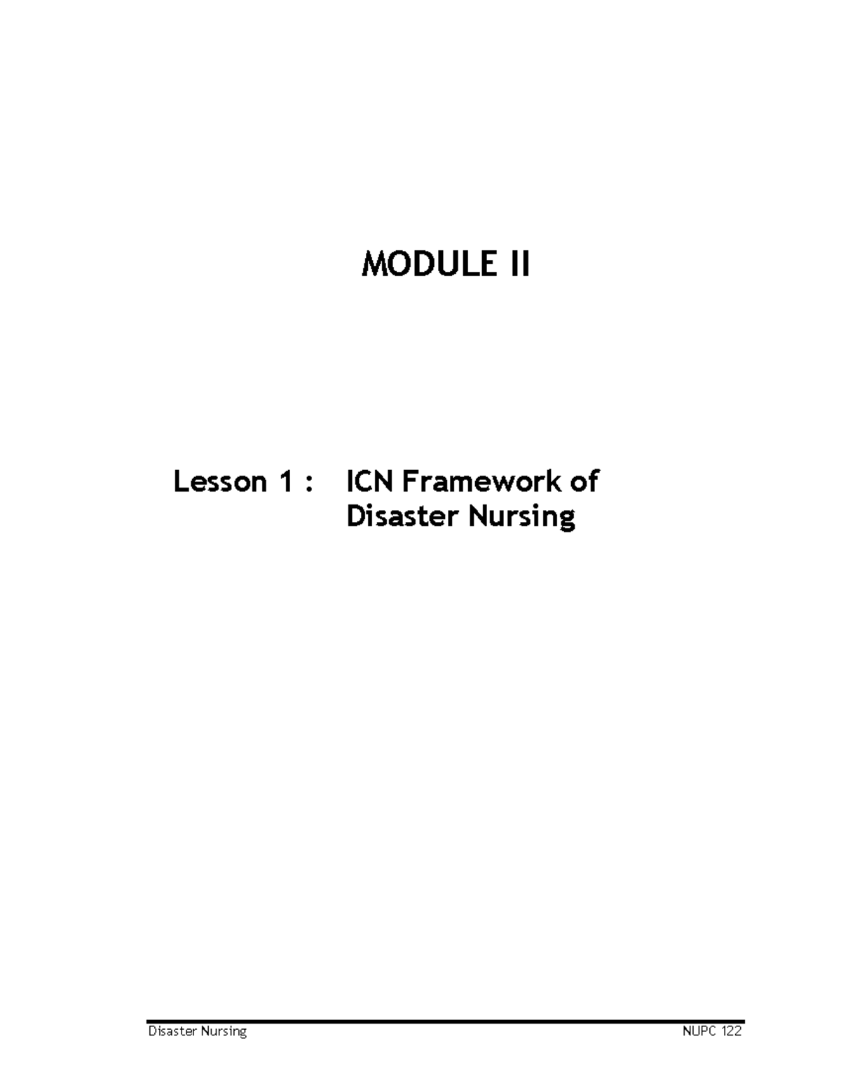 Module 2DN-2ndsem - Rizal - MODULE II Lesson 1 : ICN Framework of ...
