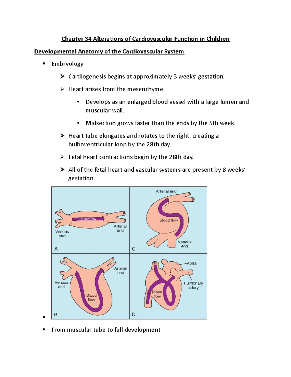 Chapter 34 Alterations of Cardiovascular Function in Children - Heart ...
