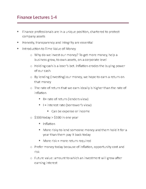 Finance icore - F370 - IU Bloomington - Studocu