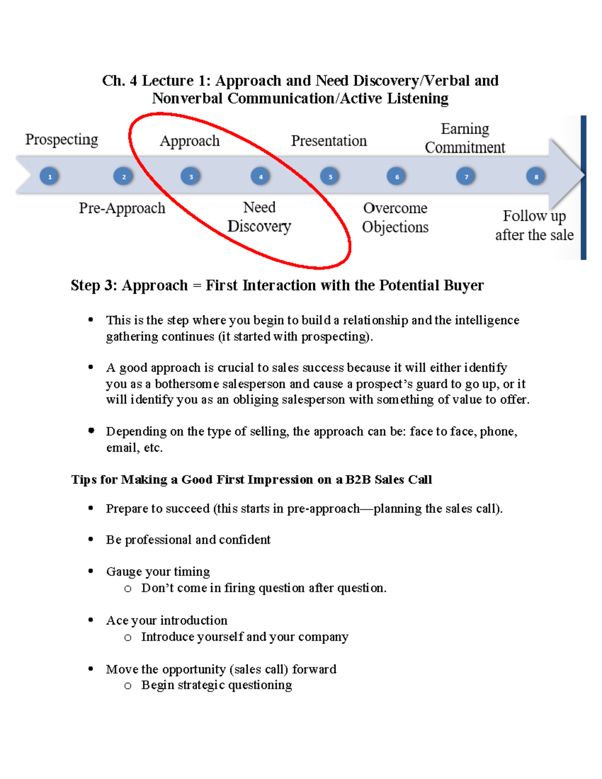 Ch 4 Lecture Notes - Ch. 4 Lecture 1: Approach and Need Discovery ...