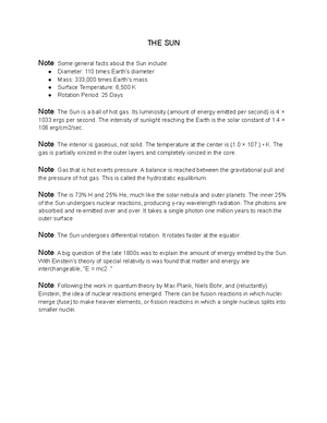 Astronomy Chapter 17 Notes Formation of the Solar System - FORMATION OF ...