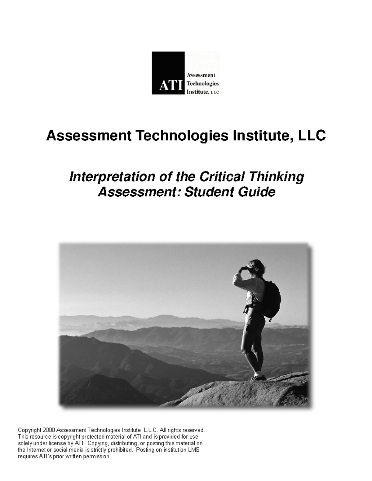 ATI Guide - Assessment Technologies Institute, LLC Interpretation of ...
