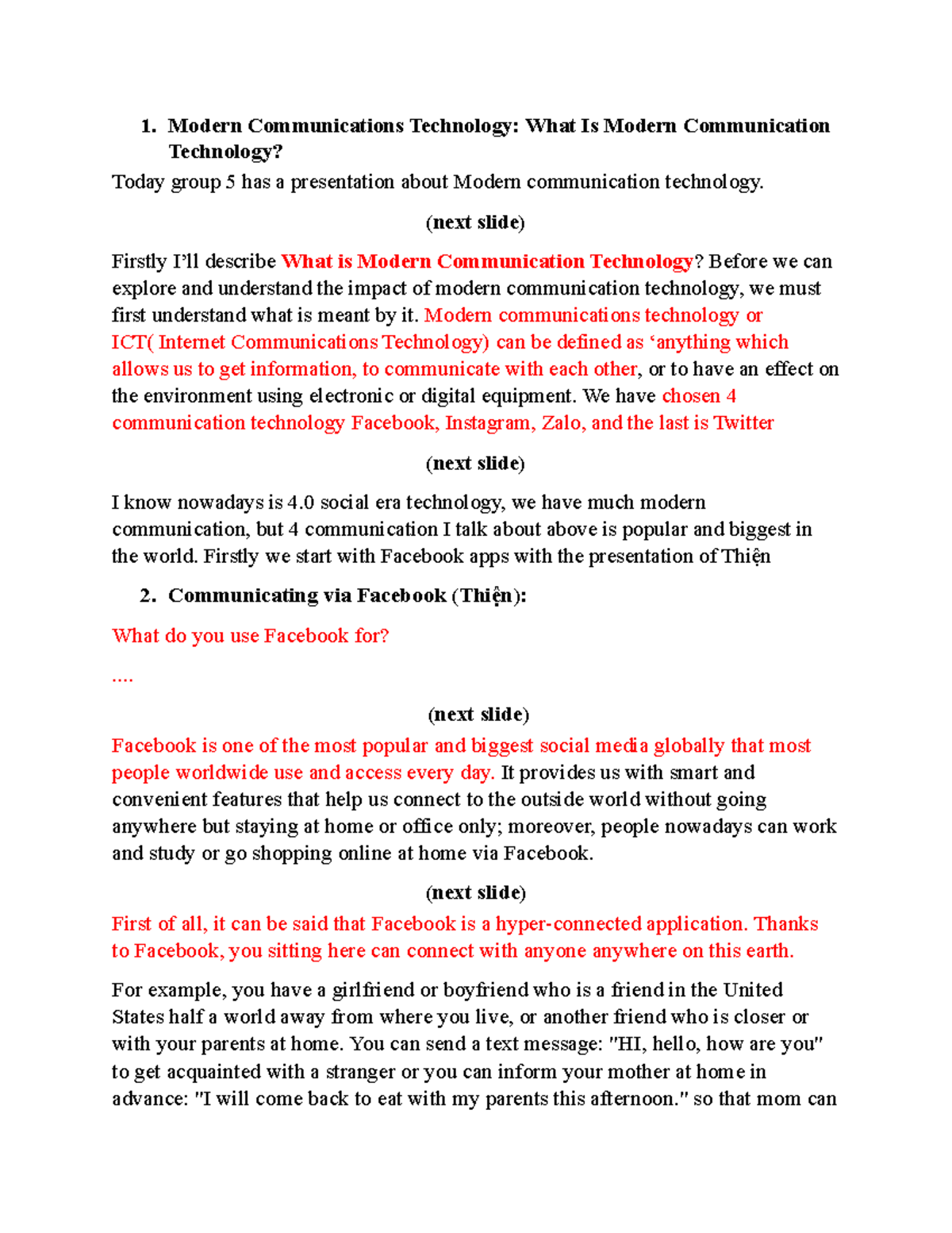 Group 5 thuyết trình - bản tham khảo - Modern Communications Technology ...