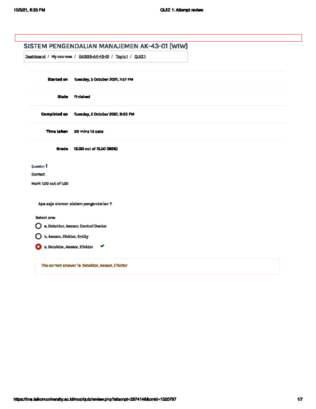 Management Control System Assignment - It Risk Management - Studocu