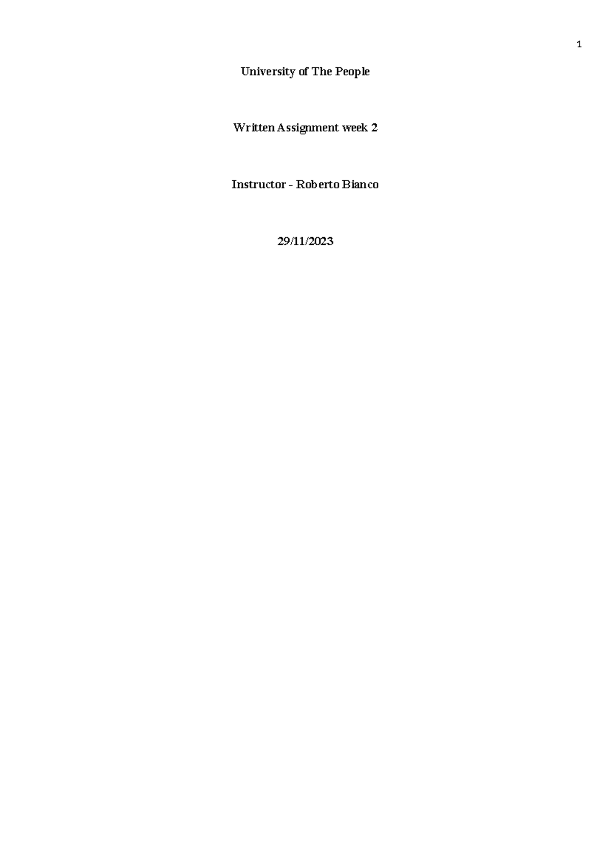 Written assignment week 2 Math 1280 - University of The People Written ...