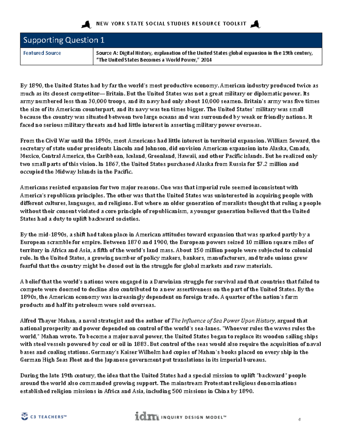 American Expansion pg 6,7 pdf - N E W Y O R K S T A T E S O C I A L S T ...