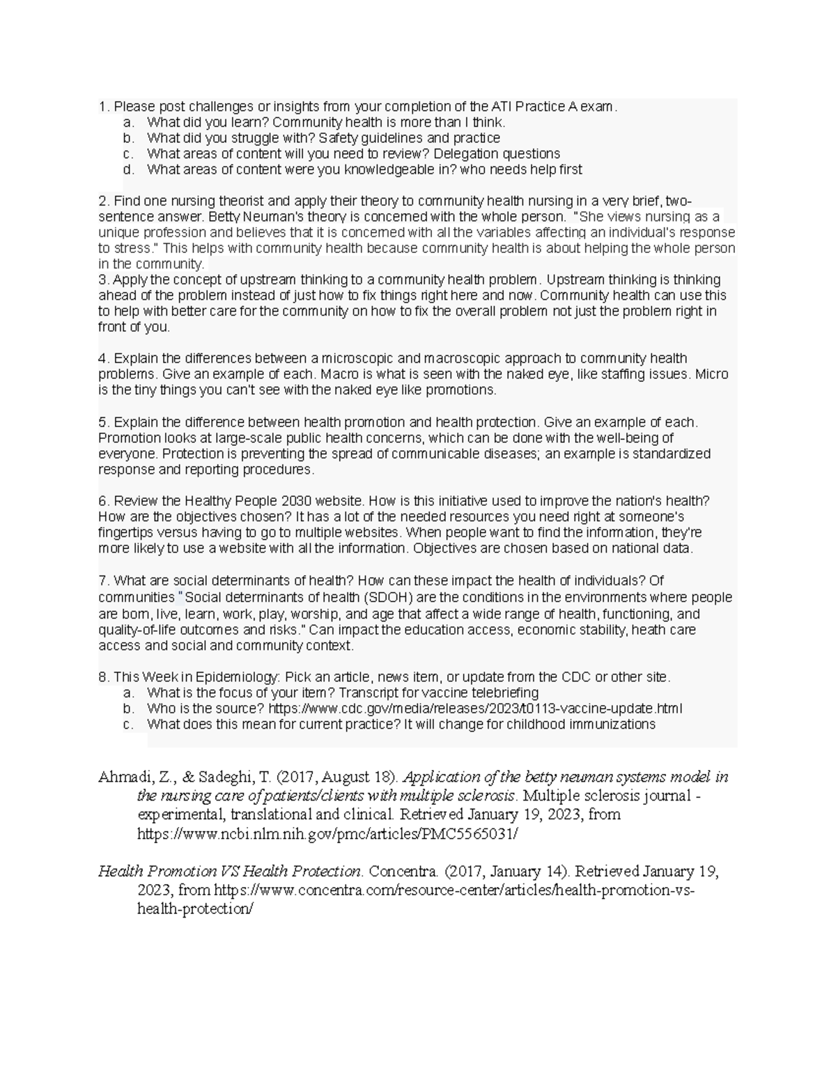 Module 2 discussion - Please post challenges or insights from your ...