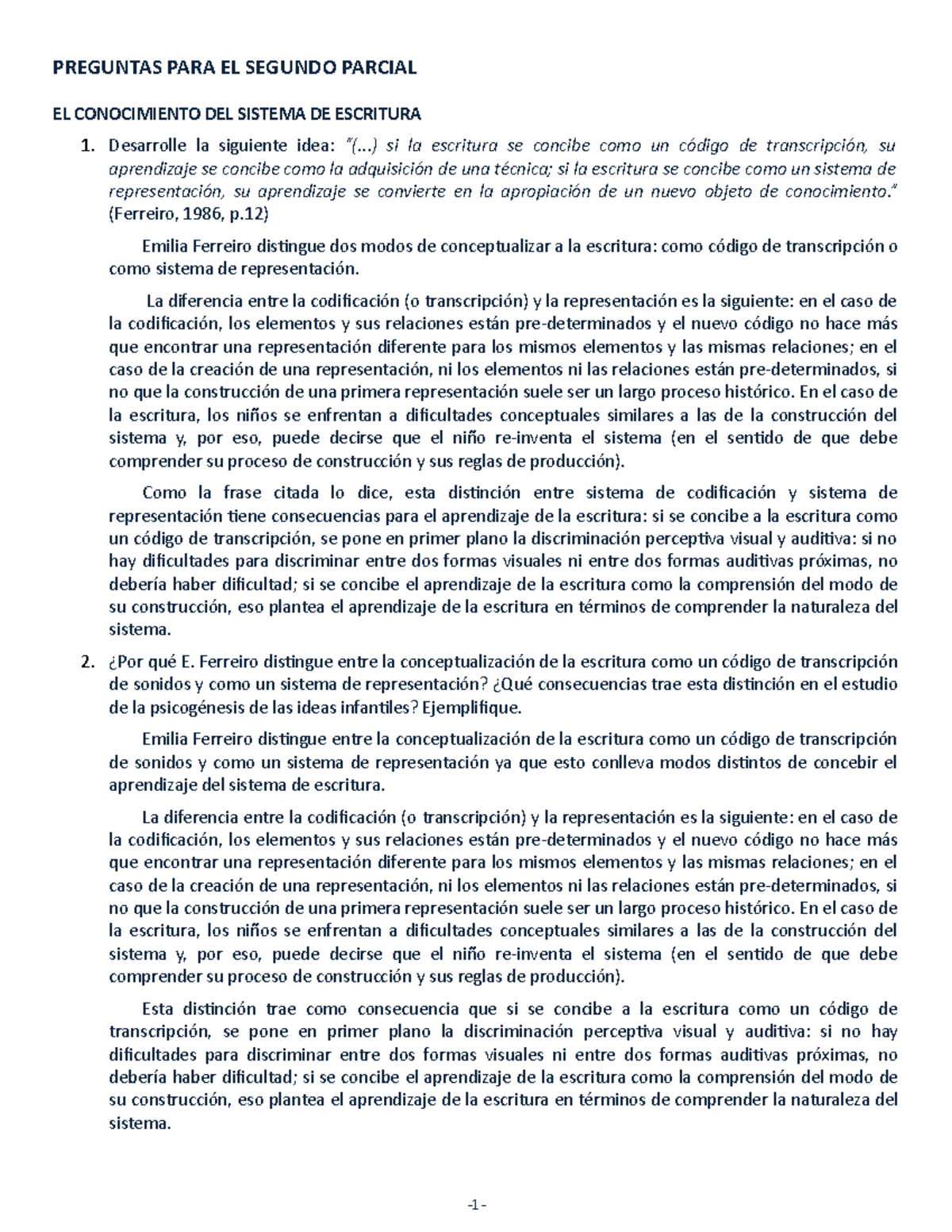 407656399 Preguntas 2do Parcial genetica Barreiro - PREGUNTAS PARA EL SEGUNDO PARCIAL EL - Studocu
