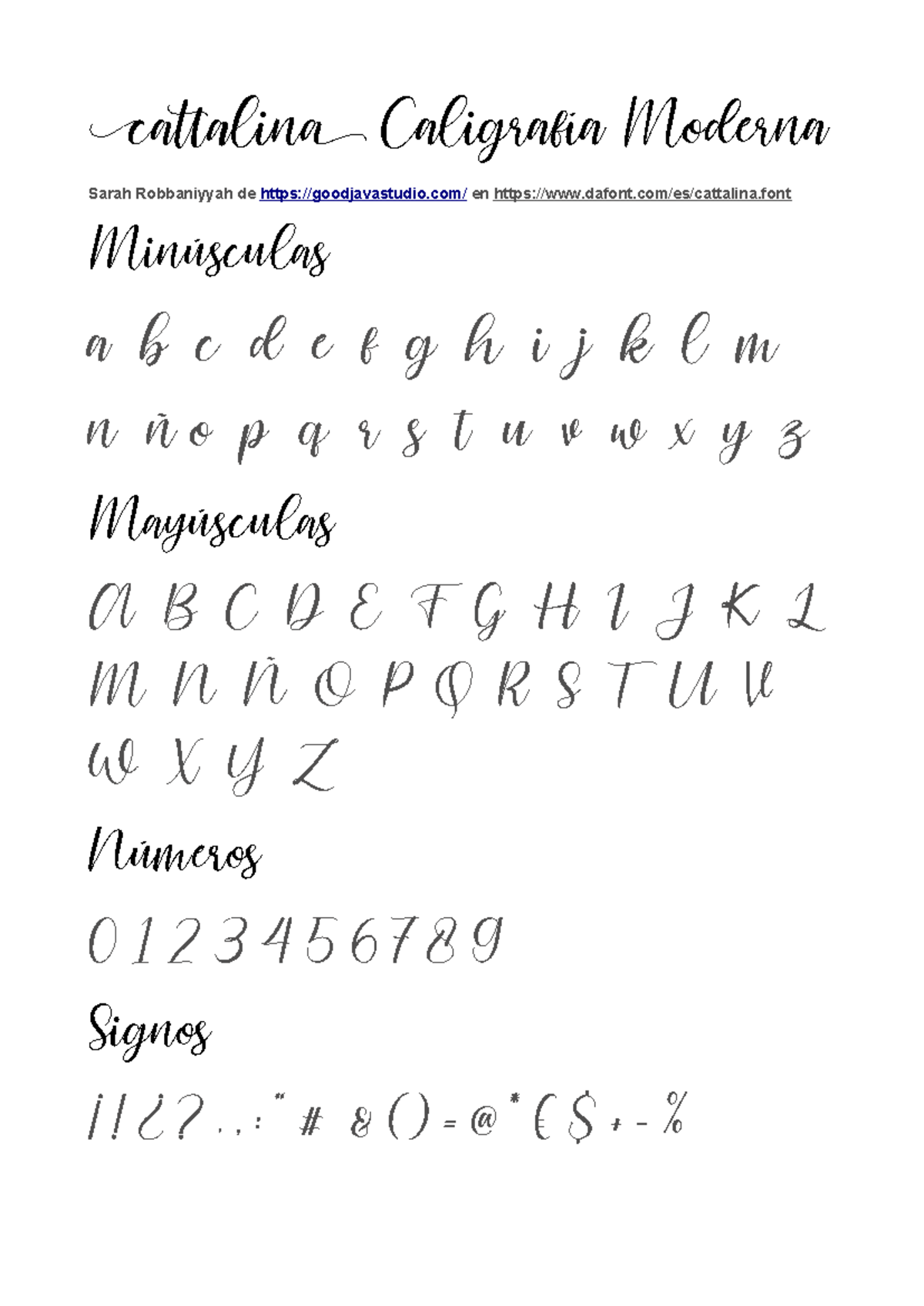 Cattalina plantilla caligrafia moderna boli - Letras 011-12 - Cattalina ...