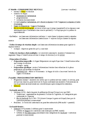 L1 Physio Annales 2020-2021 corrigé - Licence 1 STAPS : Physiologie Fondamentale M. Morel Durée ...